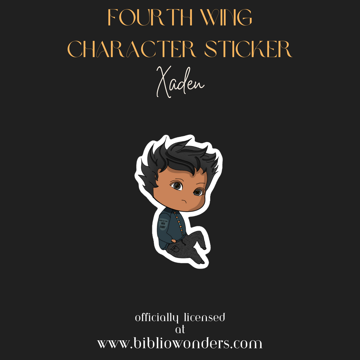 Xaden Riorson | Fourth Wing Sticker – BiblioWonders